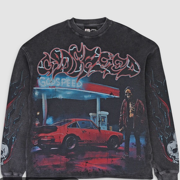 Godspeed | Sweaters | Godspeed X Streetwear Graphic Thermal Rare Drop ...